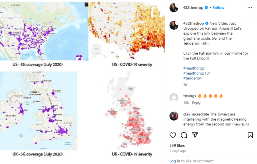 Fact Check: Map Overlaps Do NOT Prove That 5G Is Linked To COVID In US, UK | Lead Stories